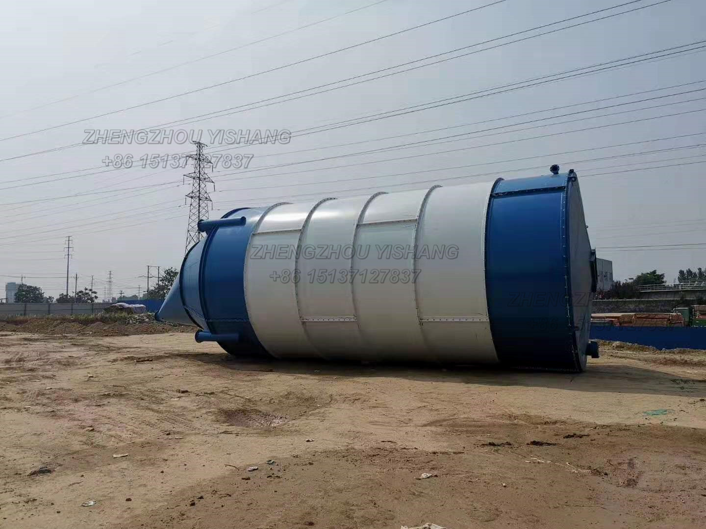 Sand cement dry powder raw materials flake silo gypsum powder storage ...