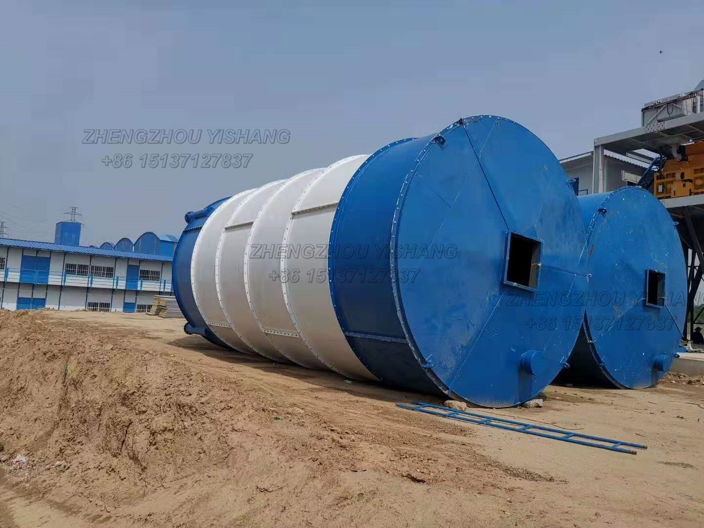 Sand cement dry powder raw materials flake silo gypsum powder storage ...